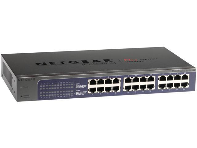 NETGEAR ProSafe Plus JGS524Ev2 (JGS524E-200EUS) 24P Gigabit Plus Switch ...