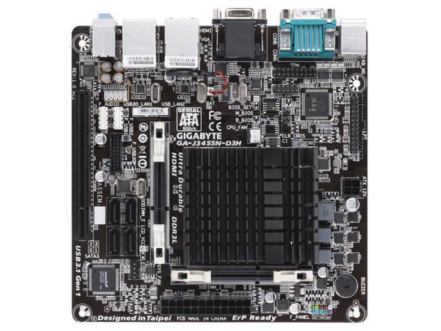 Gigabyte Intel J3455N D3H (rev. 1.0) BGA 1296 DDR3L Mini ITX ...