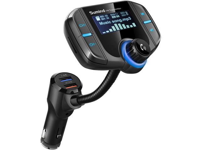 Jansicotek BT70 Wireless Bluetooth FM Transmitter Radio Receiver ...
