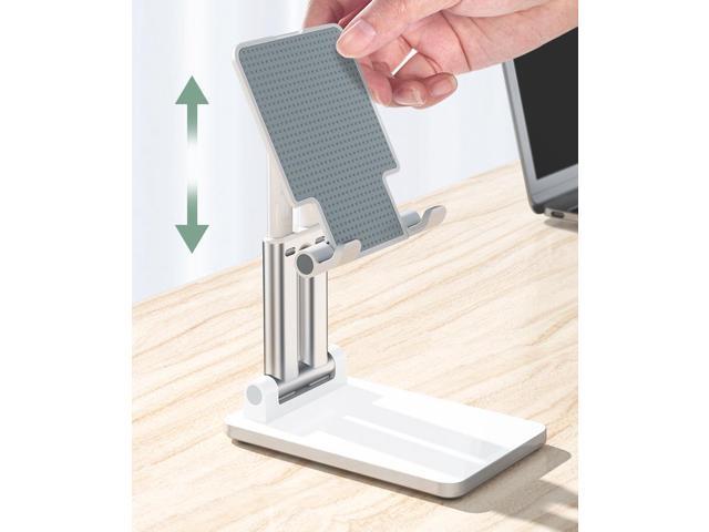 Cell Phone Stand, Adjustable Height and Angle iPhone Stand for Desk ...