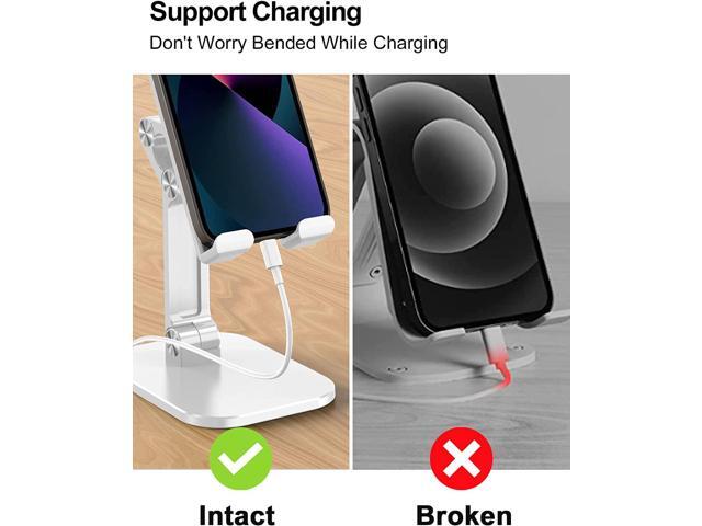 Cell Phone Stand, Angle Height Adjustable Phone Stand for Desk ...