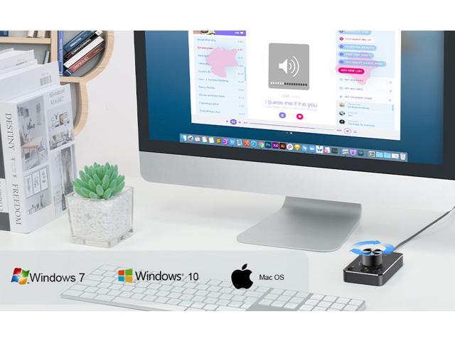USB Volume Control Multimedia Controller Knob PC Volume Control Knob ...