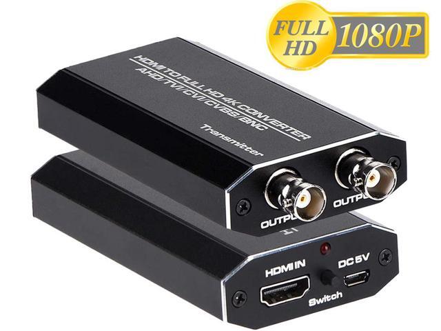 Jansicotek 4K HDMI to AHD Converter Adapter, Full HD 1080P for Monitor ...
