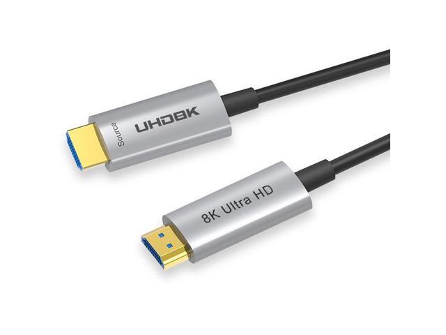 8K Certified HDMI2.1 Fiber Optic Cable, 16 FT Long CL3 Rated In-Wall ...