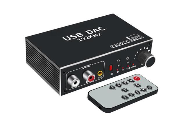 192KHz Digital to Analog Audio Converter, Coaxial +Toslink + USB(PC ...