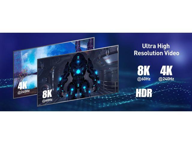 10ft (3m) VESA Certified DisplayPort 2.1 Cable - 8K 60Hz HDR10 - Ultra ...