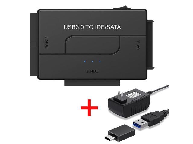 SATA/IDE USB 3.0 Adapter, Hard Drive Reader with USB A and USB C for ...