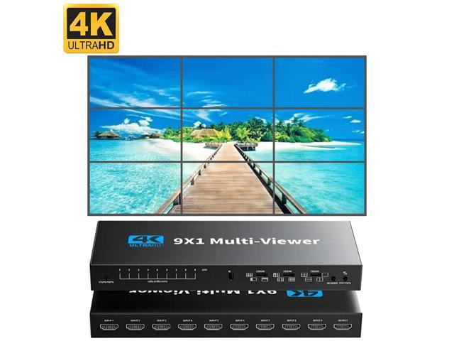HDMI Multi-Viewer Switch 9x1, HDMI Nine Seamless Switcher 9 in 1 Out ...