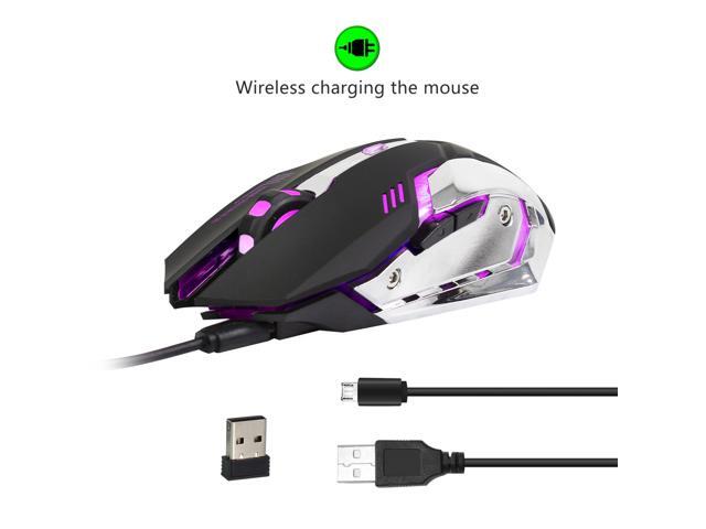 ZERODATE X70 Wireless Gaming Mouse, 2.4G Cordless Computer PC Gaming ...