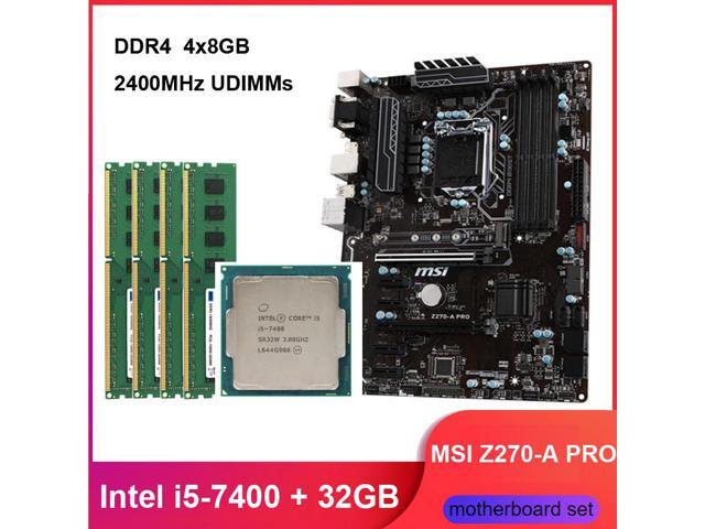 Refurbished: MSI Z270-A PRO LGA 1150 HDMI Motherboard Combo Set with ...