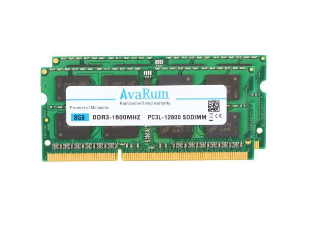 Avarum RAM equal to 16GB (2 x 8GB) 204-Pin DDR3 SO-DIMM DDR3L 1600 (PC3L 12800) Laptop Memory ...