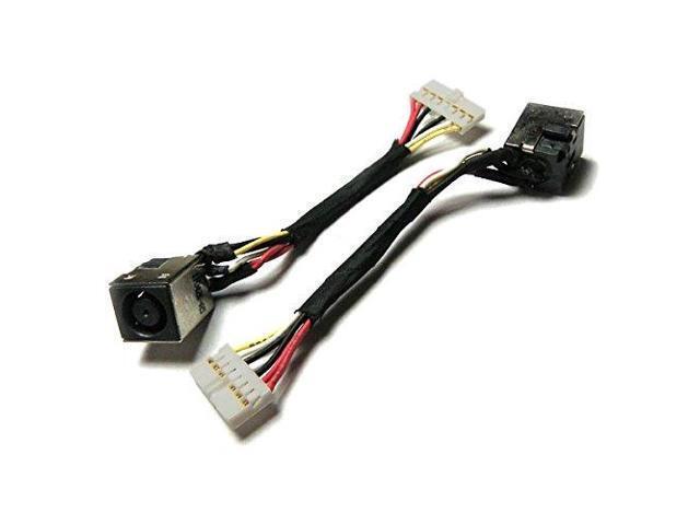 New AC DC Jack Power Plug In Charging Port Connector Socket with Wire ...