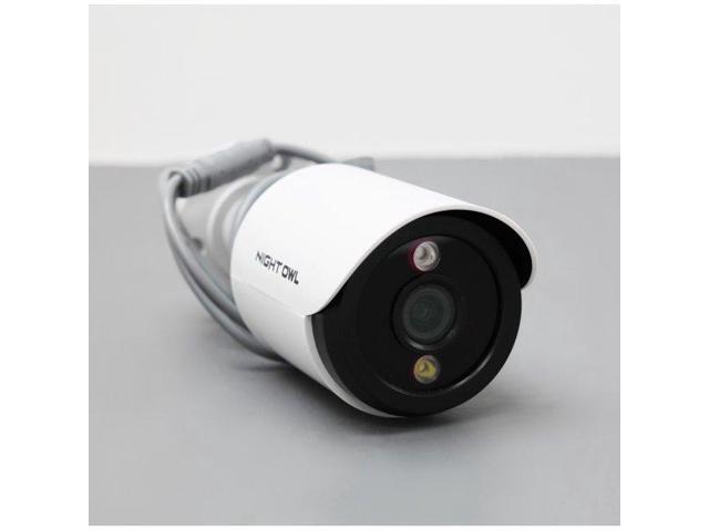 Refurbished: Night Owl 5mp HD White Bullet Security Spotlight Camera ...