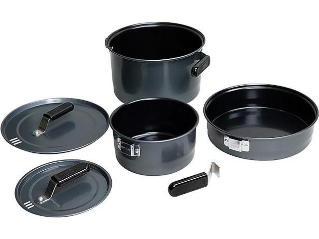 Refurbished: Coleman 6 Piece Family Cookware Set 2157601 - Black ...