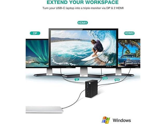 Refurbished: Tiergrade TG-DC006 USB C Docking Station Dual 4K HDMI 6 ...