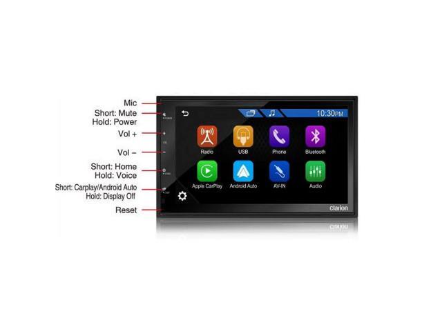 Refurbished: Clarion FX450 Car Stereo Car-Truck-SUV Radio 2 DIN Touch ...