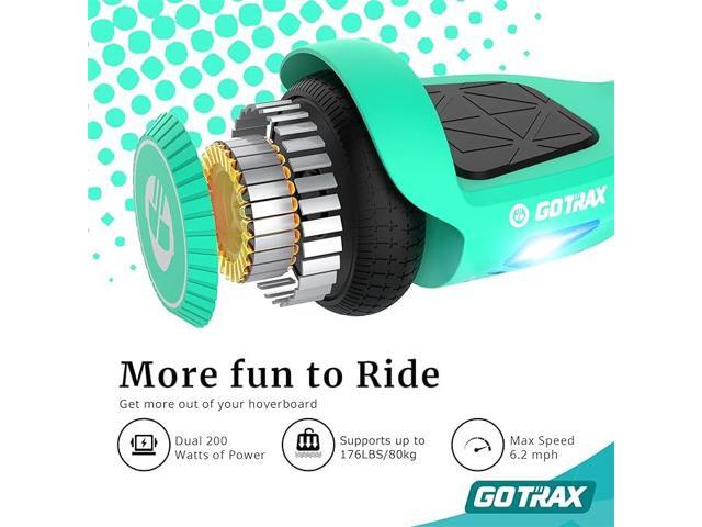 Refurbished: Gotrax Edge Hoverboard 6.5" LED Wheels Headlight 6.2mph 4 ...