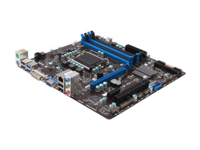 Refurbished: MSI B75MA-P45 LGA 1155 Intel B75 SATA 6Gb/s USB 3.0 Micro ...
