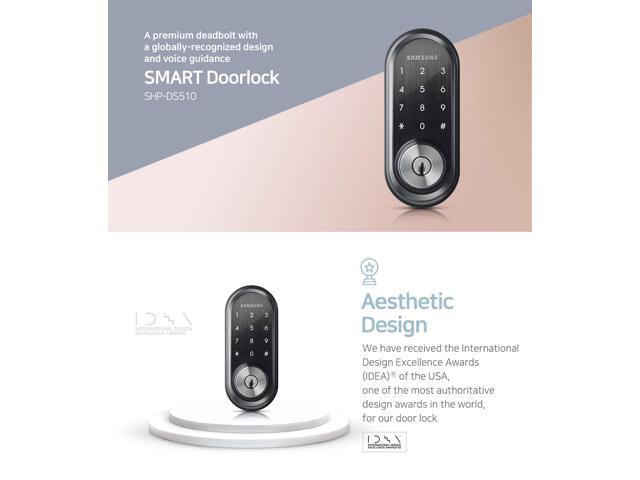 Samsung SHP-DS510MK Digital Door Lock DEADBOLT SHP-DS510 English ...