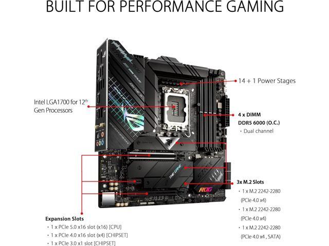 Refurbished: ASUS ROG STRIX Z690-G GAMING WIFI Intel Intel Z690 LGA ...