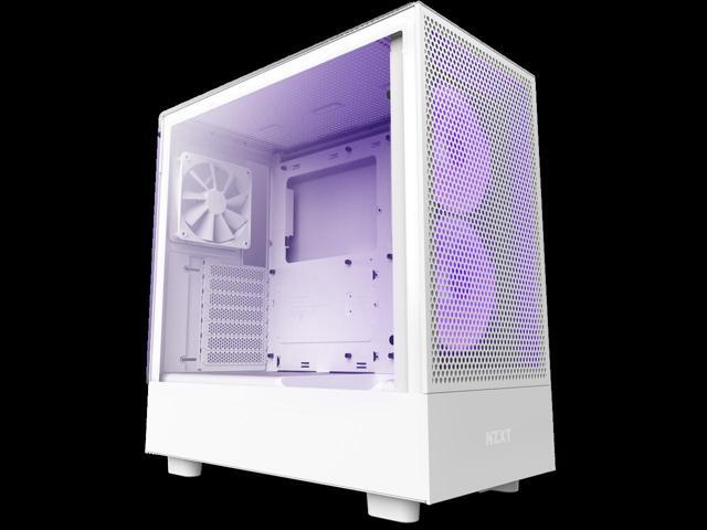 Refurbished: NZXT H5 Flow RGB CC-H51FW-R1 White ATX Mid Tower RGB ...