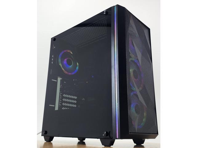 Gaming PC i3-10100F 16GB RAM 256GB SSD RX 570 8GB Windows 11 Computer ...