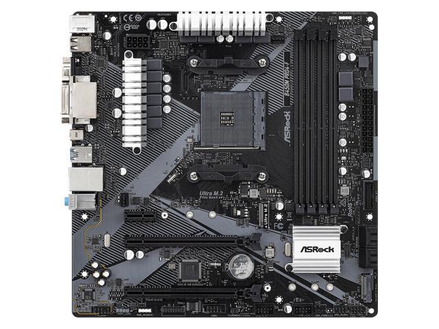 Refurbished: ASRock B450M Pro4-F R 2.0 AMD AM4 MicroATX DDR4 Desktop ...