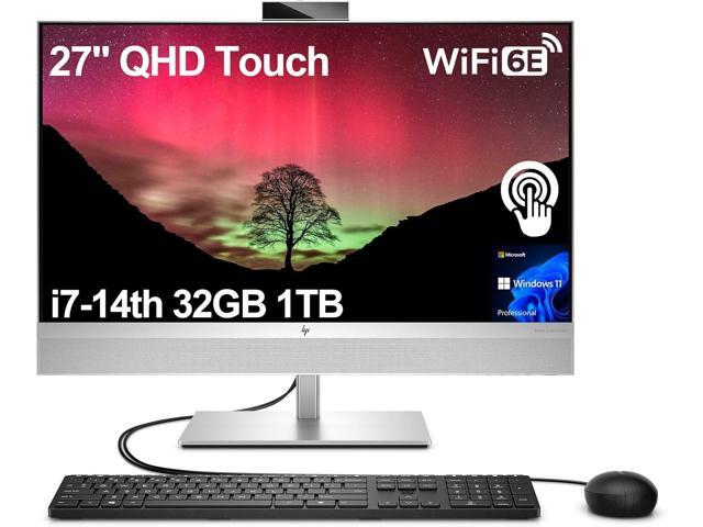 HP EliteOne 870 G9 All-in-One AIO Business Desktop Computer (27" 2K Touchscreen, Intel 20-Core ...