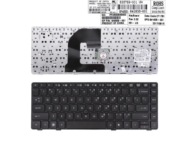 US Keyboard for HP EliteBook 8460P Black Frame Black With Piont Stick ...