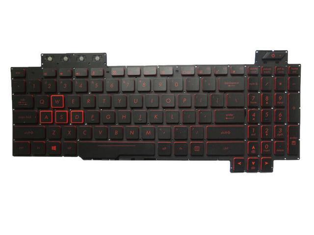 US Red Backlit Keyboard For ASUS FX80 FX80G FX80GE FX80GM FX80GD ...