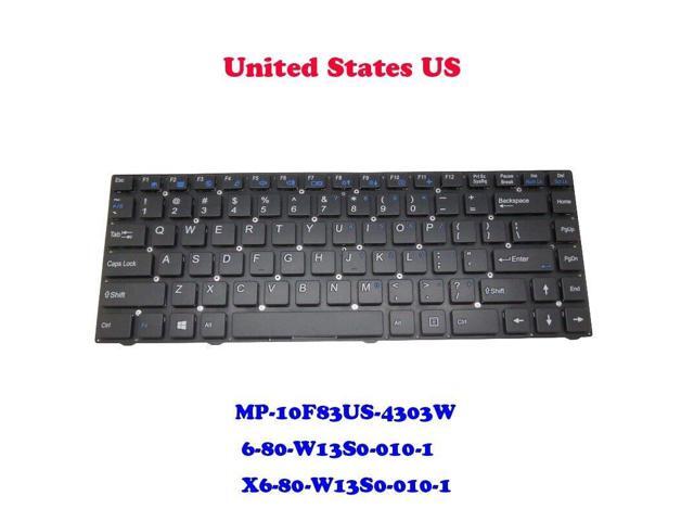 Keyboard For CLEVO W130EV MP-10F83US-4303W 6-80-W13S0-010-1 English US ...