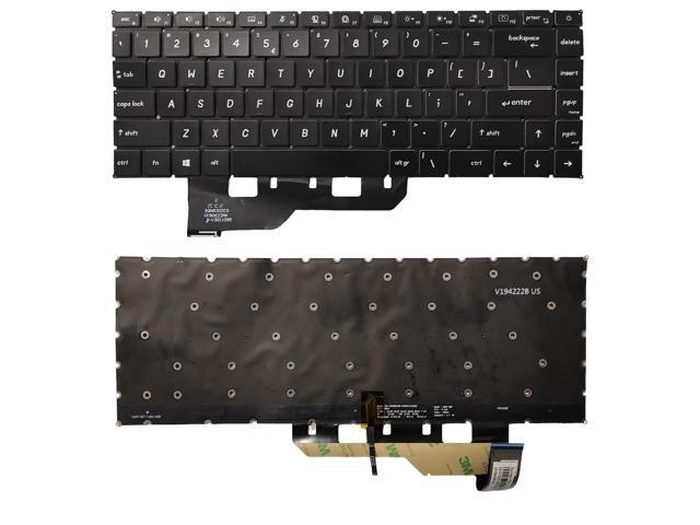 US QWERTY Keyboard MSI Prestige 15 A10SC-219 A10SC-220 Backlit V190622 ...
