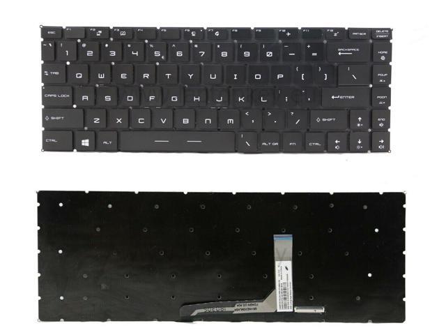 English US Keyboard MSI GF63 GF65 GS65 Stealth Thin 9SD 9SE 9SF 9SG RGB ...