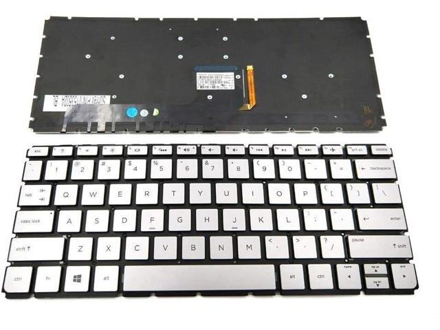 US Silver Backlit Keyboard for HP Envy 13-D 13-D010NR 13-D040NR 13 ...