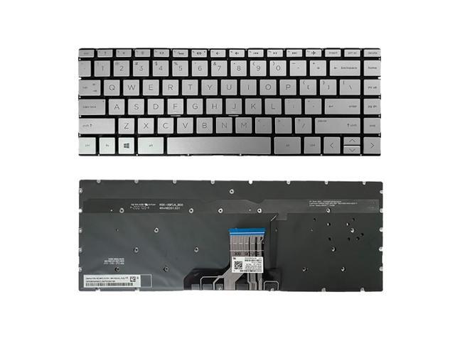 US Silver Backlit Keyboard for HP ENVY 13-AD 13T-AD000 13-AD010NR 13 ...