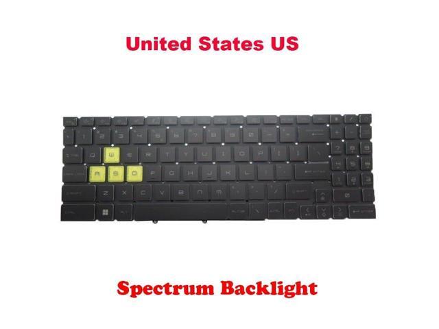 Spectrum Backlit US Keyboard For MSI Crosshair 15 17 B12U B12UEZ B12UGZ ...