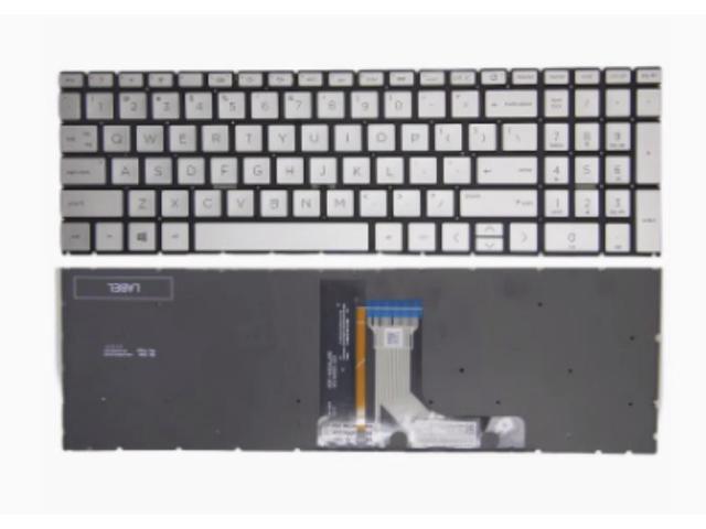 Backlit Silver color Keyboard For HP Pavilion 15-EH 15Z-EH 15-EG 15T-EG ...