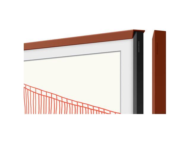 Samsung (2021) 55" The Frame Customizable Bezel In Beveled Brick Red ...