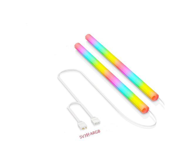 ARGB LED Tube Sleeve, 5V 3Pin RGB LED, 360° Panoramic Soft Light Water ...