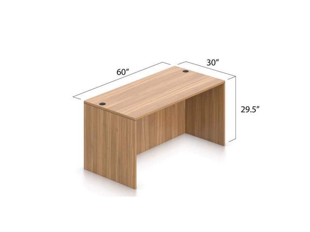 Rectangular (Walnut) Desk Shell 60" X 30" for home office, office ...