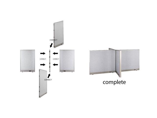 GOF Office Partition X-Post Connectors for X-Shaped Freestanding ...