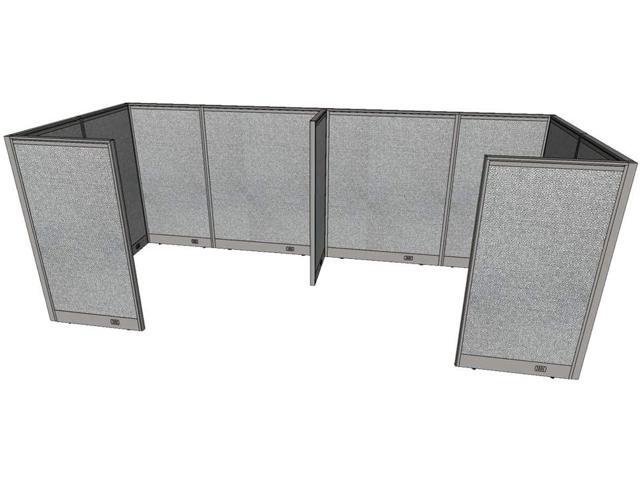 GOF 2 Person Separate Workstation Cubicle (5'D x 13'W) / Office ...