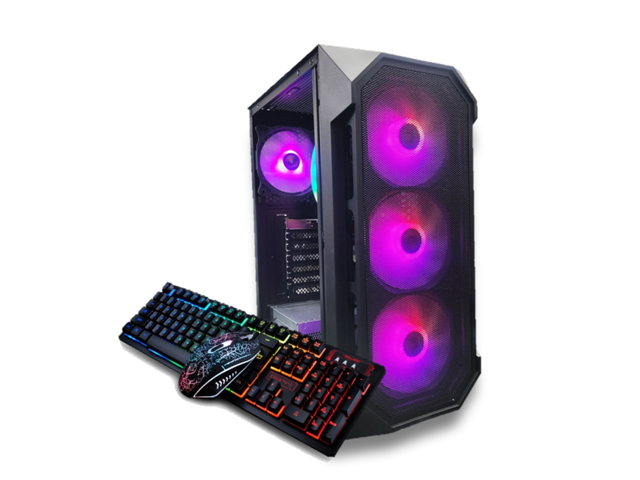 Odyssey Aura Custom Gaming PC, RGB LED Fans, Intel Core i5 3.2GHz, 16GB ...