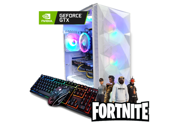 Odyssey DG19 Custom Gaming PC, White ATX LED Gaming Case, RGB LED Fans ...