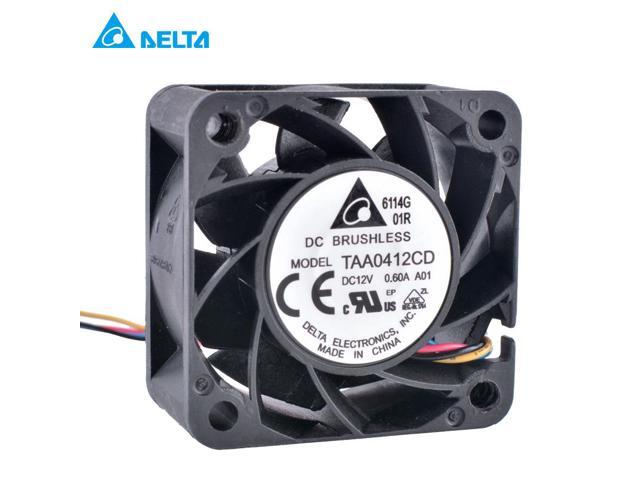 TAA0412CD 4cm 40mm fan 4020 12V 0.60A 4-wire 4pin double ball bearing ...