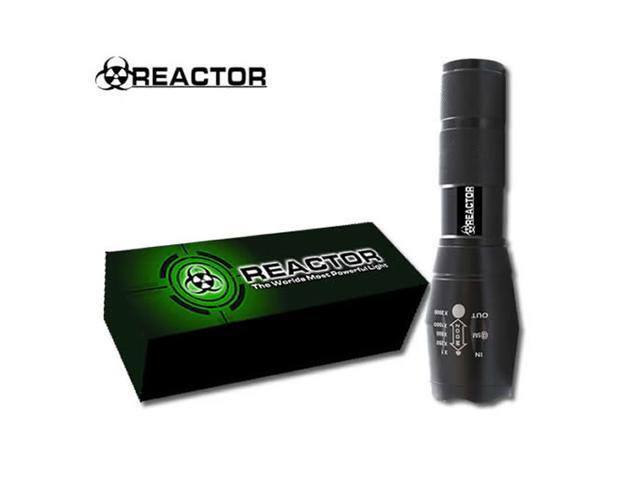 REACTOR SUPER BRIGHT LED LEP FLASHLIGHT Long Throw Zoom Utility Camping ...
