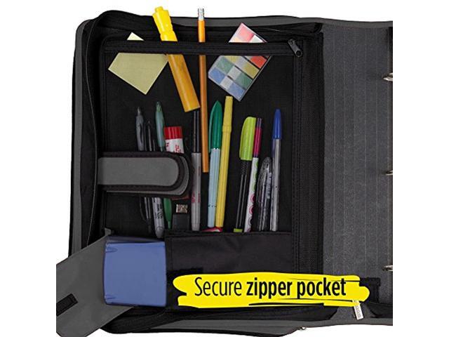 Five Star 2 Zipper Binder Plus Multi Access File Black - Zipper Binders ...