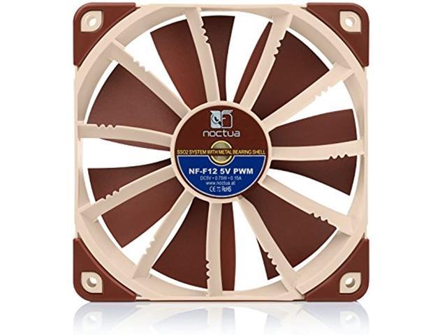 Noctua NF-F12 5V PWM, Premium Quiet Fan with USB Power Adaptor Cable, 4 ...
