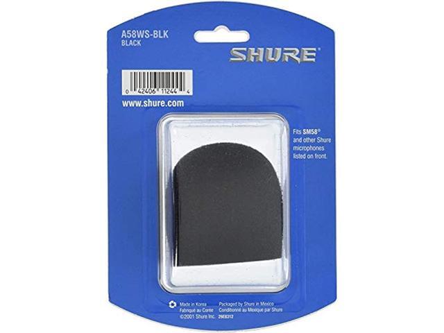 Shure A58WS Windscreen for Ball Type Microphones, Black #A58WS-BLK ...