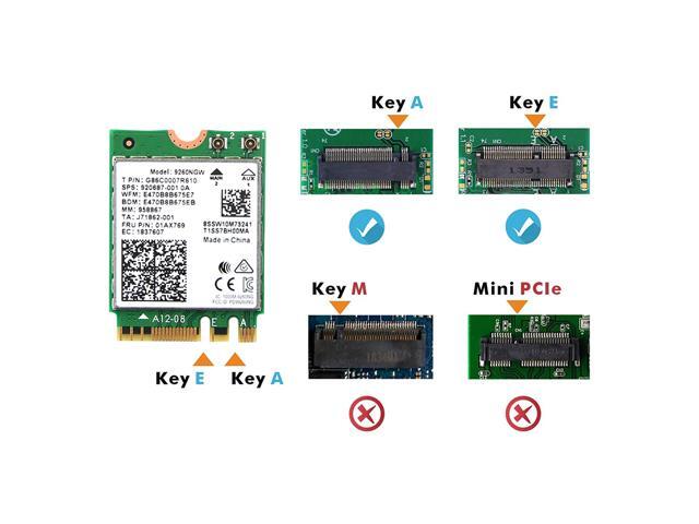 Wireless-AC Intel 9260 9260NGW Adapter For M.2 Key E NGFF Wifi Network ...